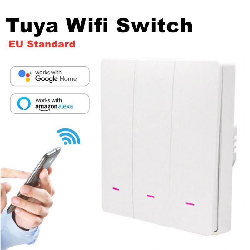 Tuya smart switch. 3 gang with capacitor. No neutral required, TV ...