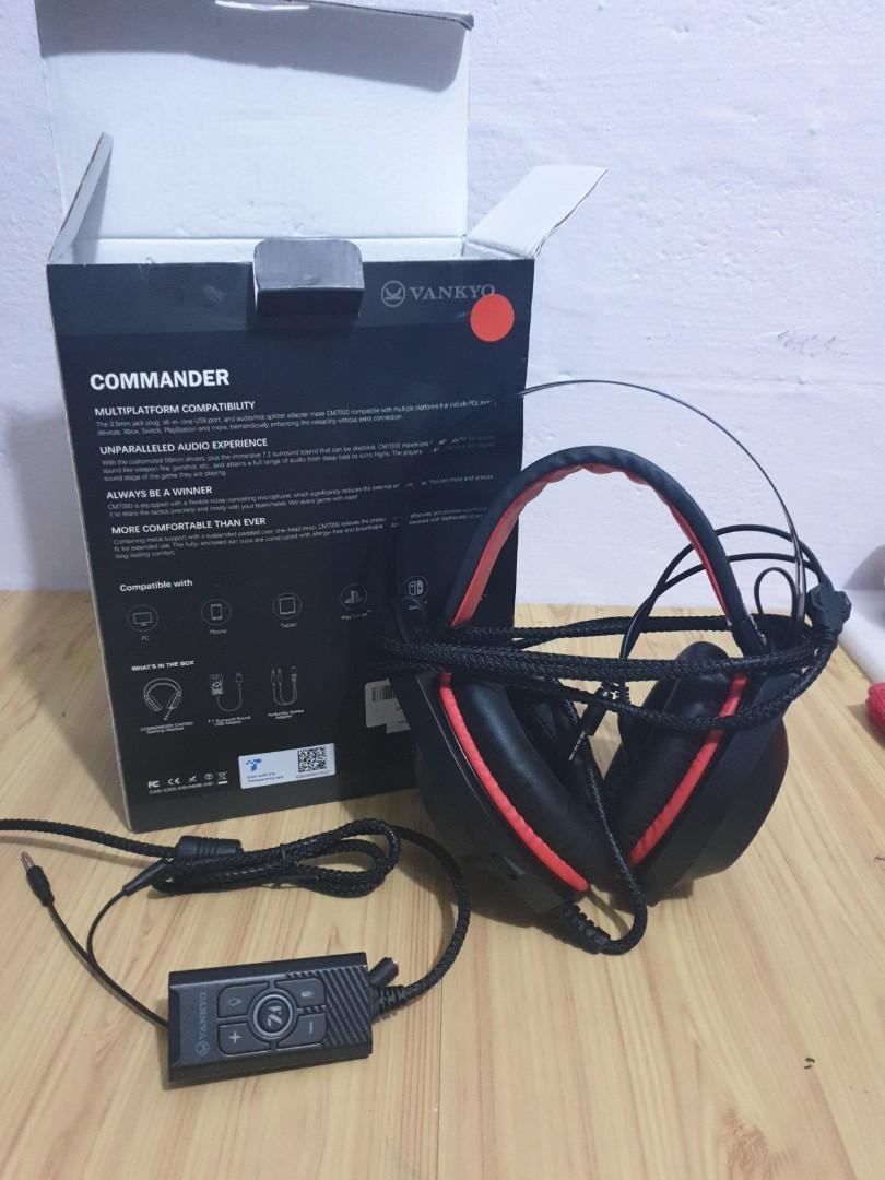 VANKYO Gaming Headset CM7000 with Authentic 7.1 Surround Sound Stereo ...