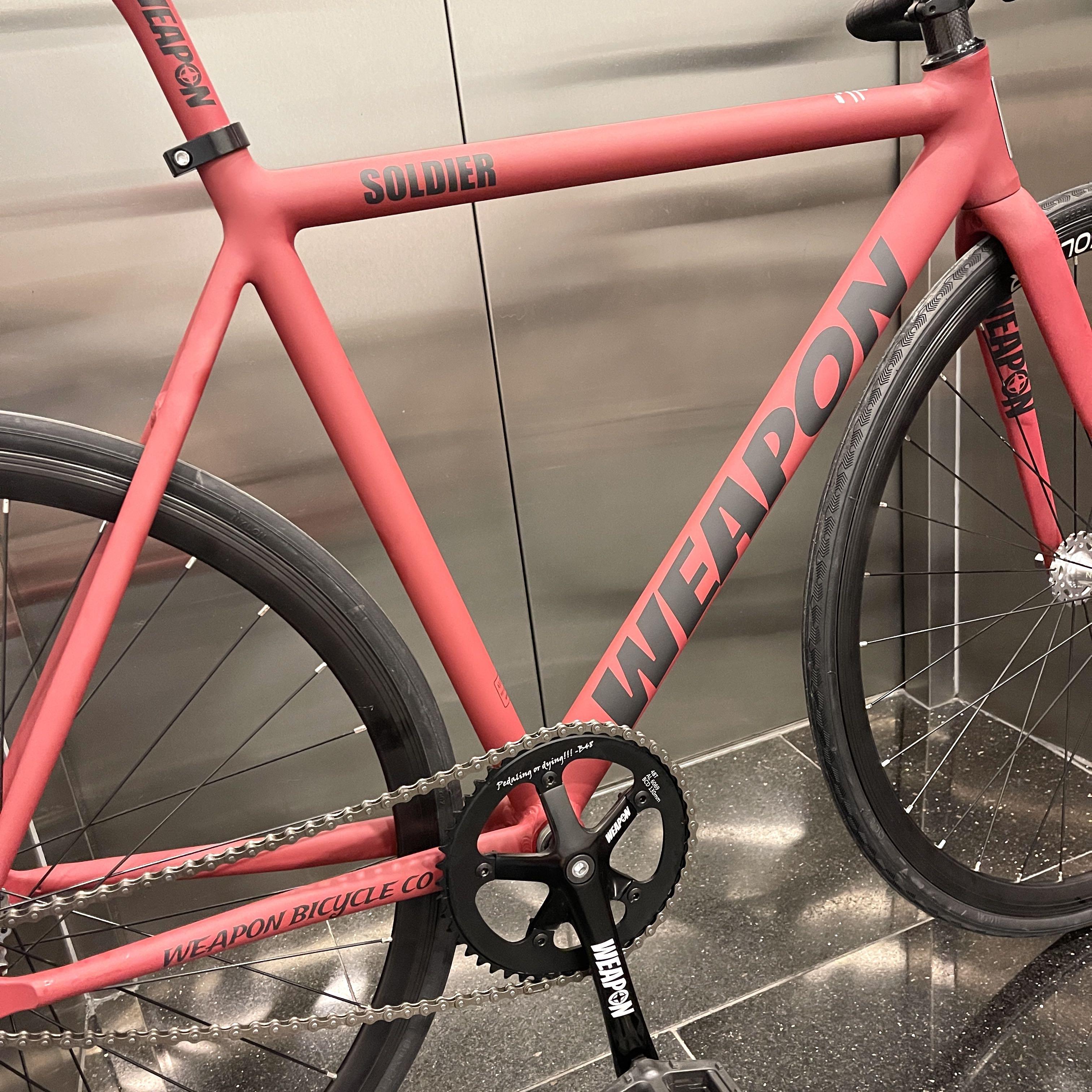 WEAPON fixie bike / fixed gear bike / single speed bike - frameset ...