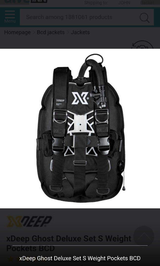 XDeep Ghost BCD Scuba Diving Small, Sports Equipment, Sports & Games ...