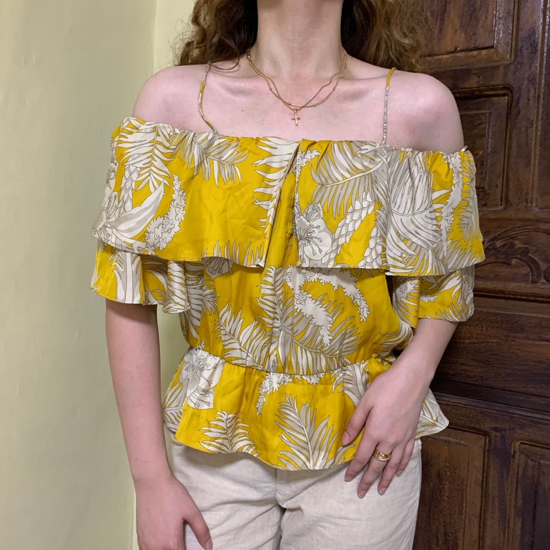 Zara Silk Top, Women's Fashion, Tops, Blouses on Carousell