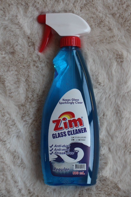 Zim Glass Cleaner Regular Scent 500mL, Furniture & Home Living ...