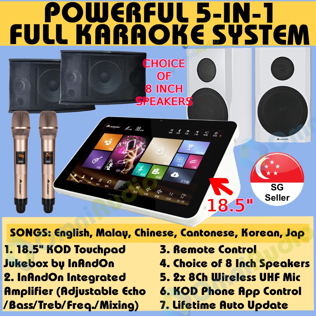 NATIONAL DAY PROMO @ $999 [18.5 INCH INANDON 5-IN-1 KARAOKE W/ 400,000 ...