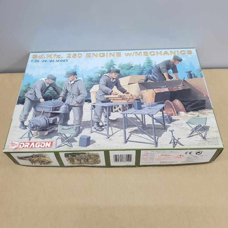 全新絕版 Dragon 威龍 6112 (1999年)-1/35-sd.kfz 250 發動機帶機械裝置 / sd.kfz. 250 ...