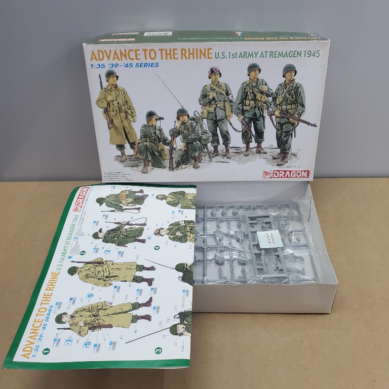 全新絕版 Dragon 威龍 6271 (2005年)-1/35-美國第1集團軍 / Advance To The Rhine U.S ...