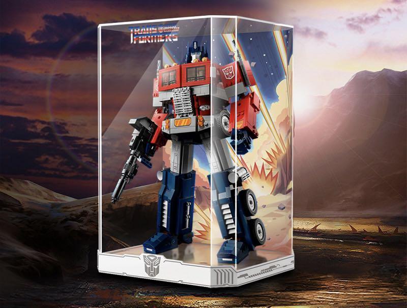 Acrylic display case for LEGO 10302 transformer Optimus Prime, Hobbies ...