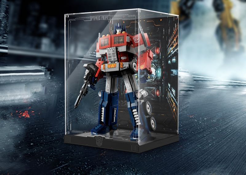 Acrylic display case for LEGO 10302 transformer Optimus Prime, Hobbies ...
