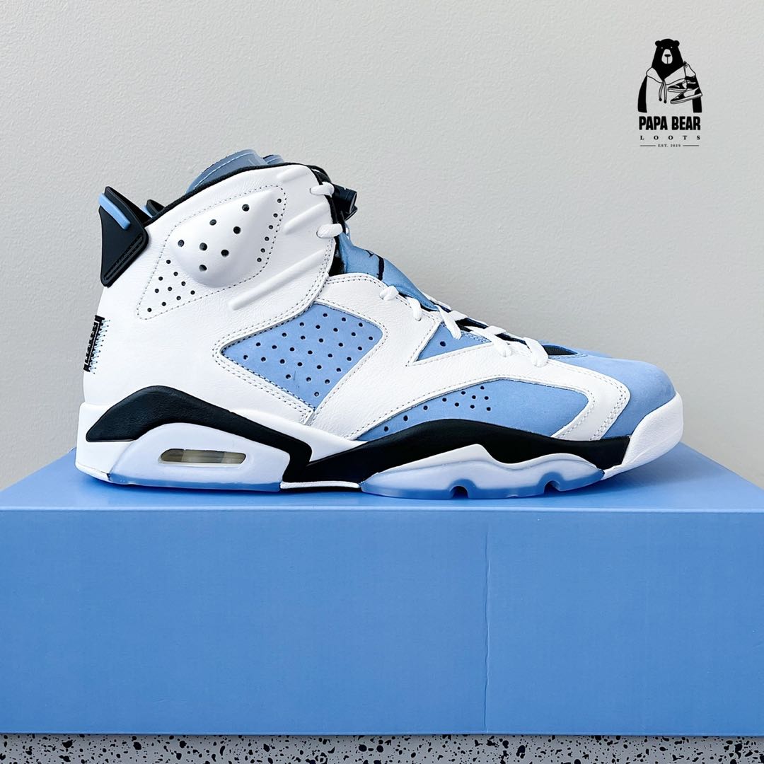 Air Jordan 6 University Blue, Men's Fashion, Footwear, Sneakers on ...