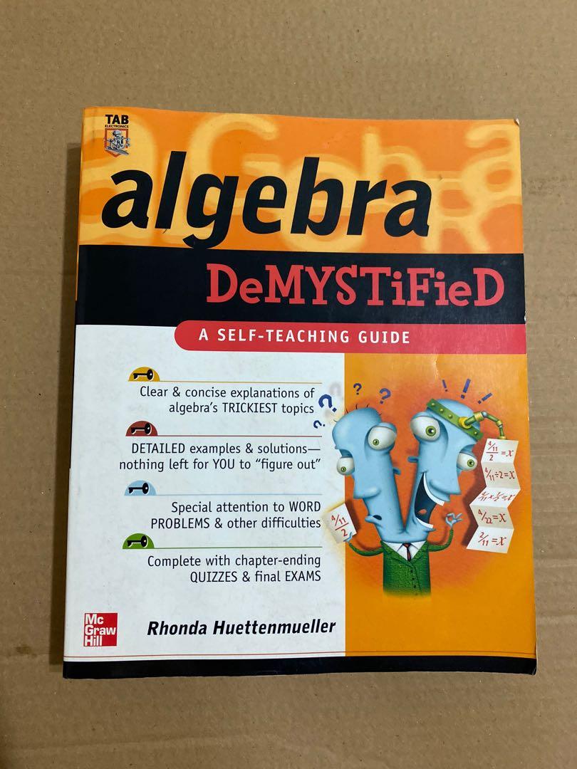 Algebra DeMystified A Self teaching guide McGraw Hill Rhonda ...