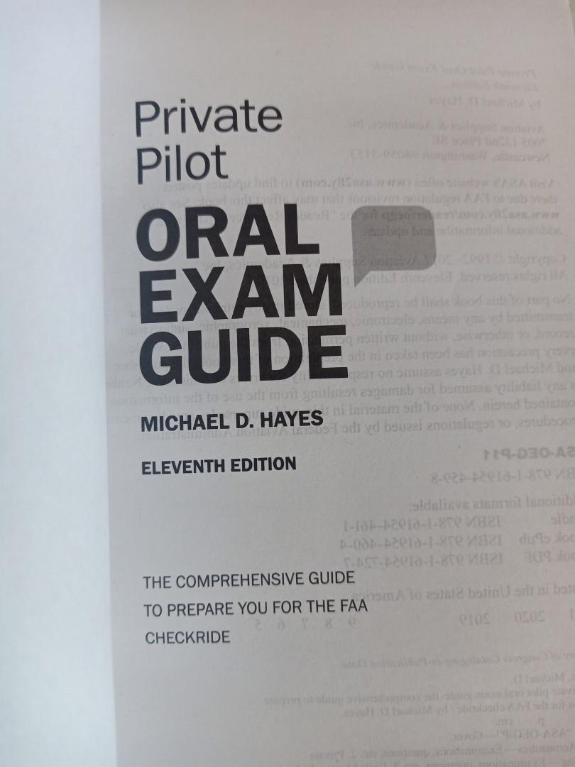 ASA Private Pilot Oral Exam Guide, Hobbies & Toys, Books & Magazines ...