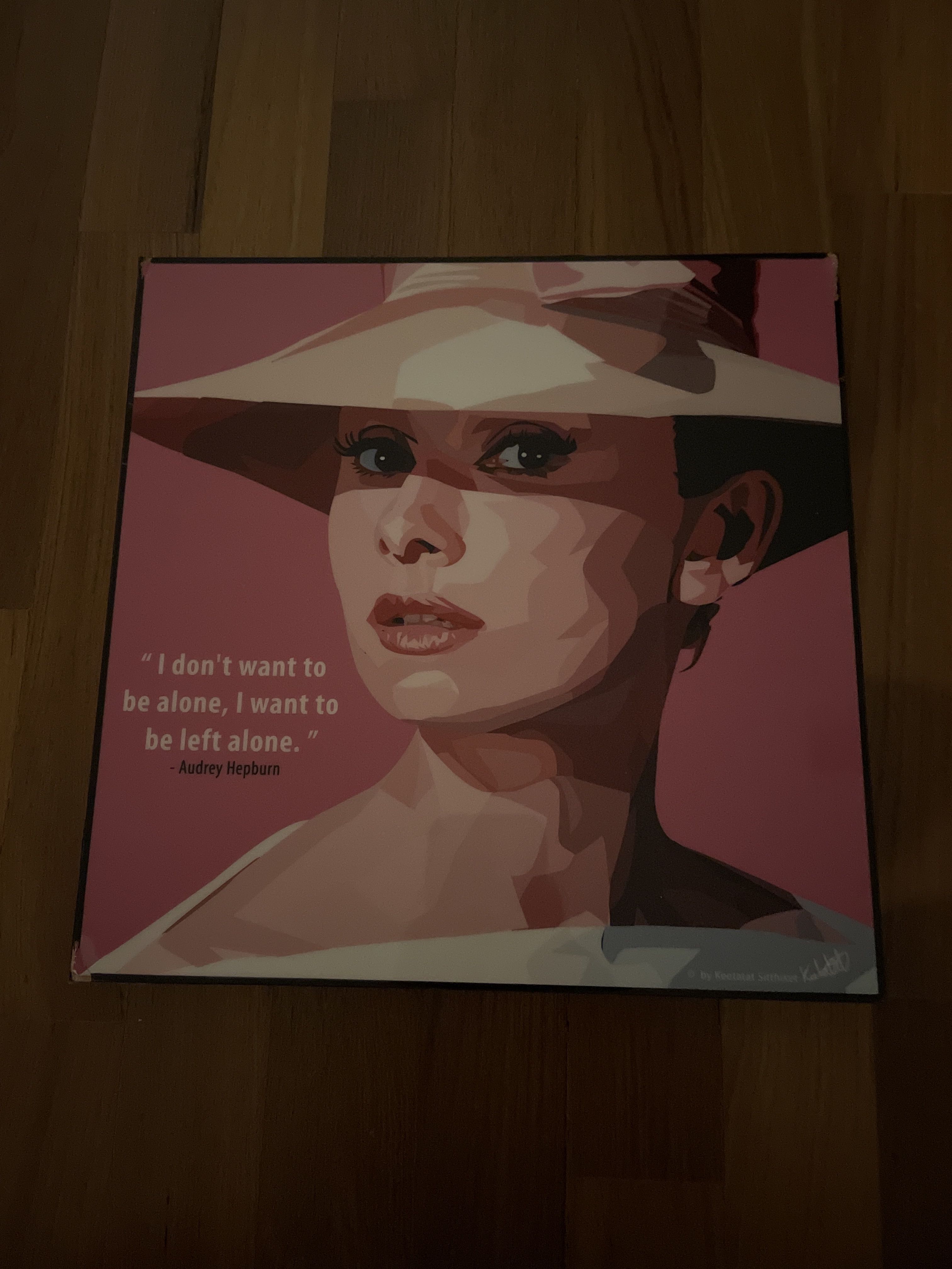 AUDREY HEPBURN FRAME, Hobbies & Toys, Stationery & Craft, Handmade ...