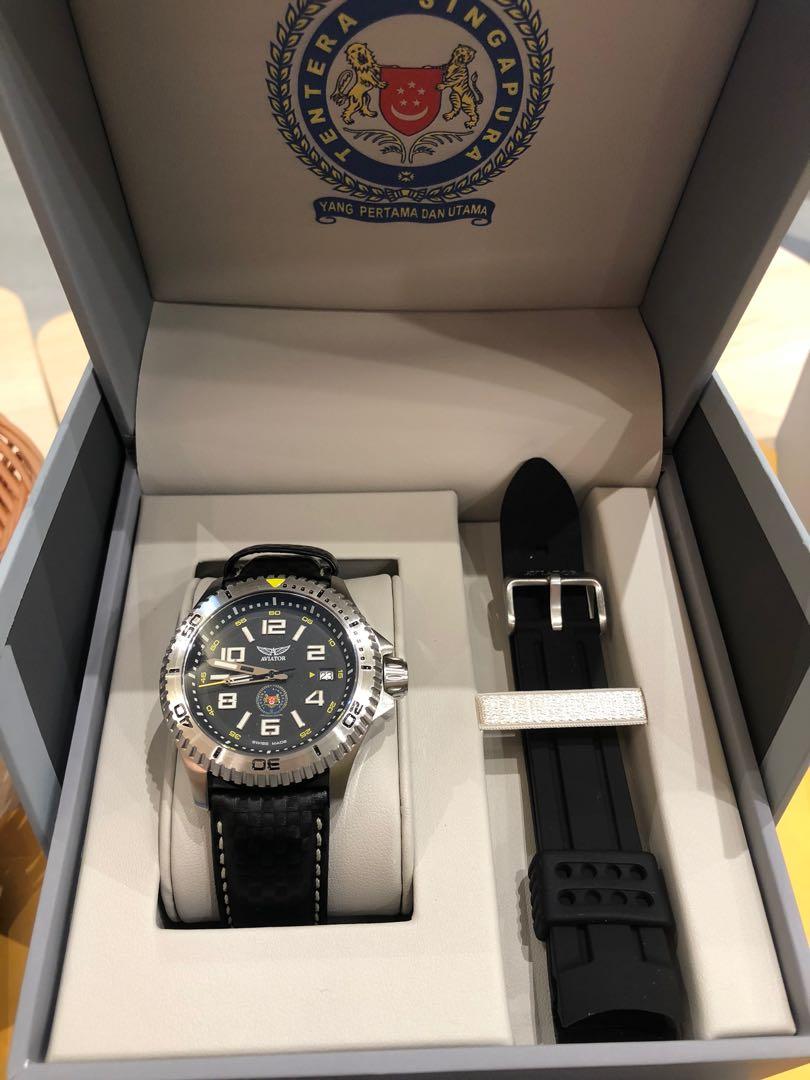 Aviator Swiss saf watch, Luxury, Watches on Carousell