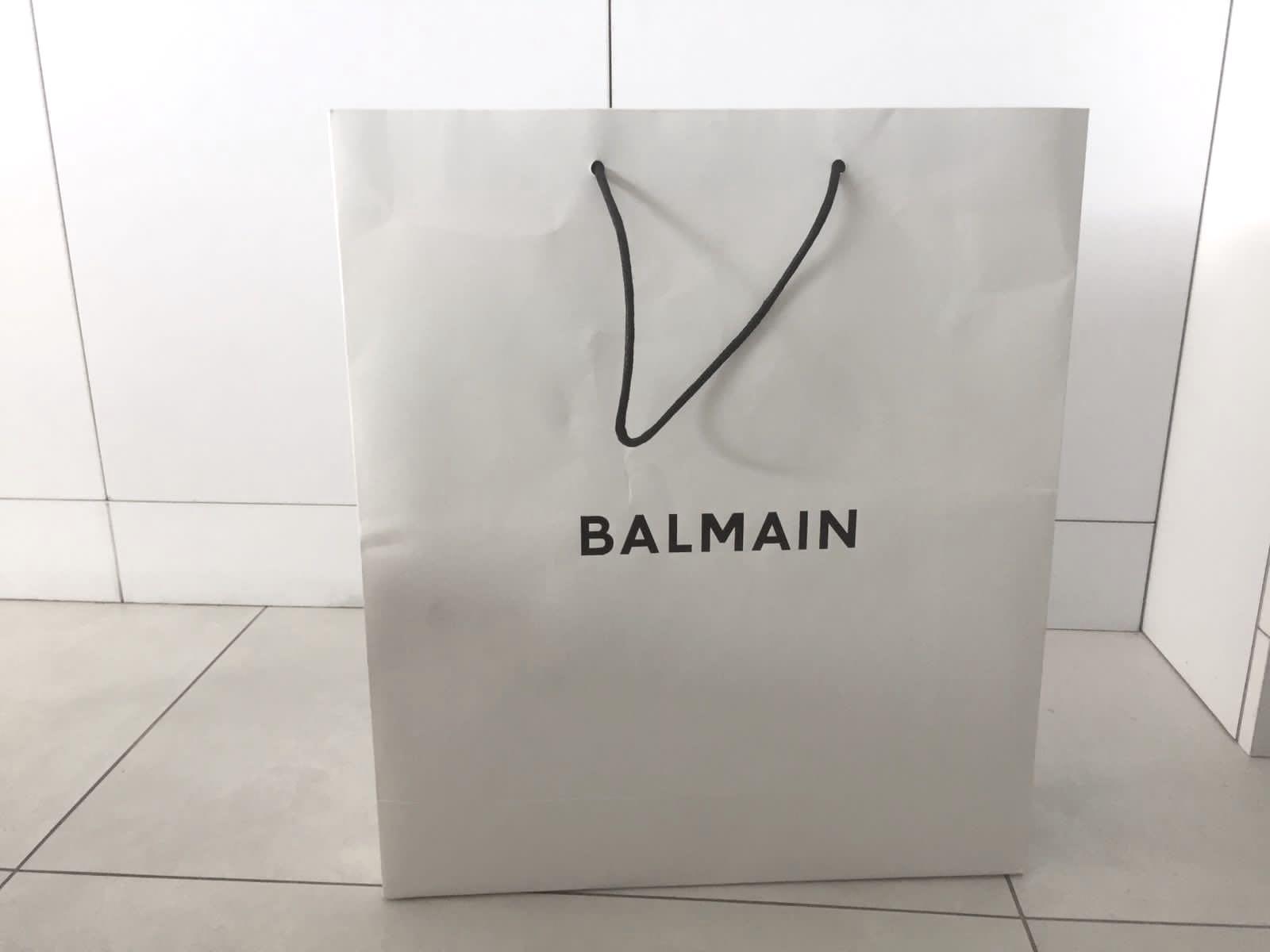 BALMAIN paper bag, Luxury, Bags & Wallets on Carousell