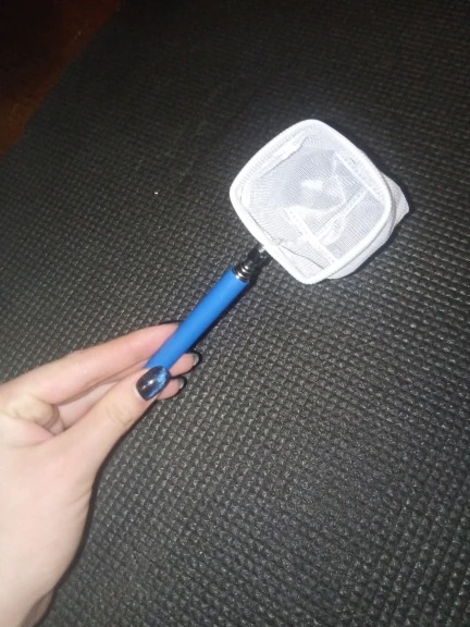 Blue Retractable fishnet to catches the little fish in the tank., Pet ...