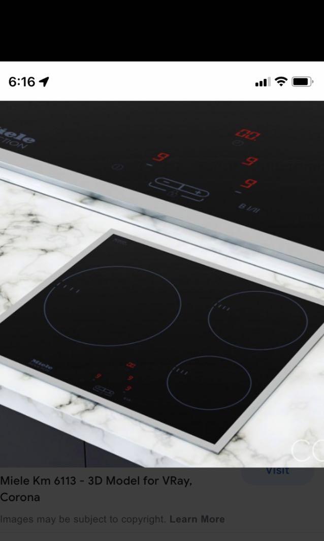 Brand new Miele hob KM6113 and hood DA3466 for sale, TV & Home ...