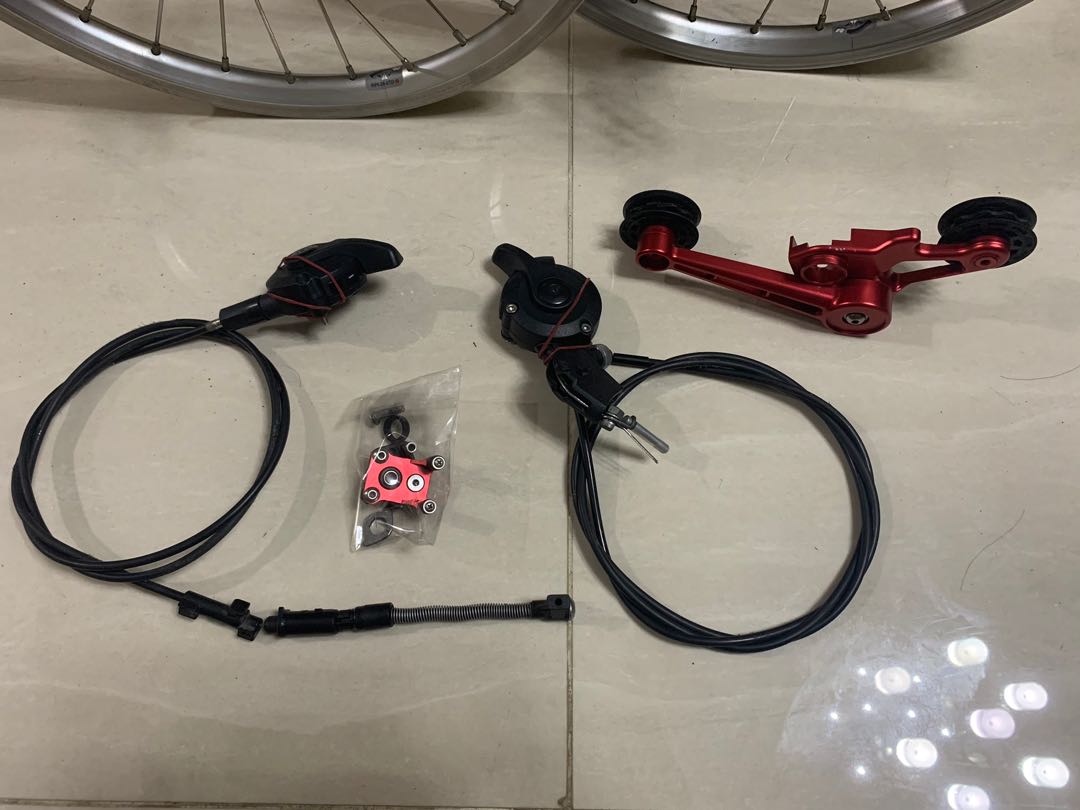 Brompton Original 6s full set shifter cable, housing, chain pusher ...