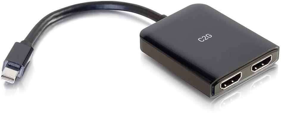 C2G Mini DisplayPort 1.2 to Dual HDMI 4K Dual Monitor MST Hub, Mini DP ...