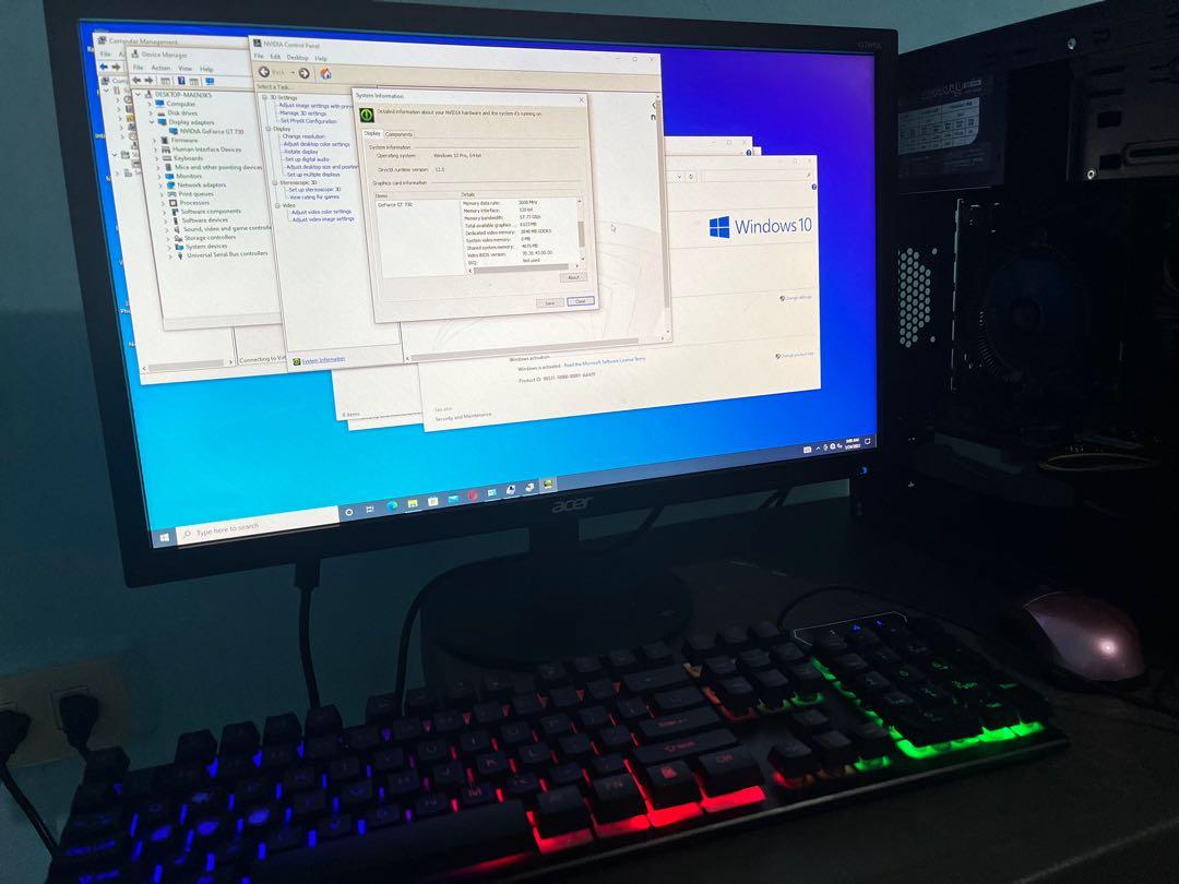 computer set, Computers & Tech, Desktops on Carousell