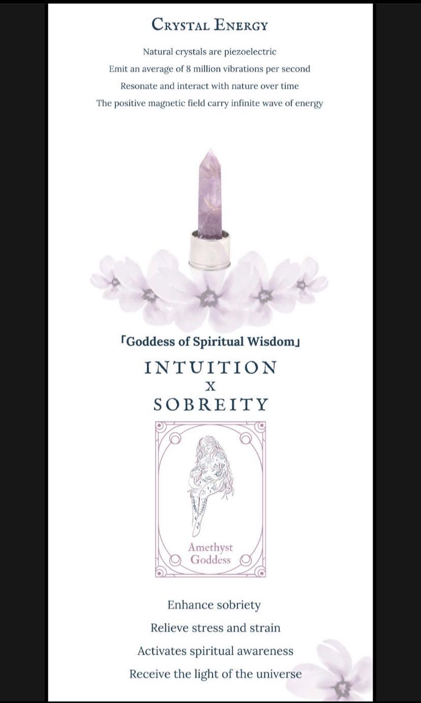 Crystal Infusion Water Bottle - Amethyst Column, Furniture & Home ...