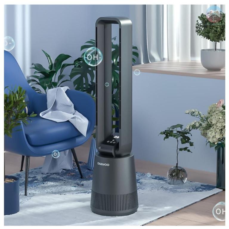 DAEWOO Leafless Fan F10 With Air Purification UV-C Sterilization ...