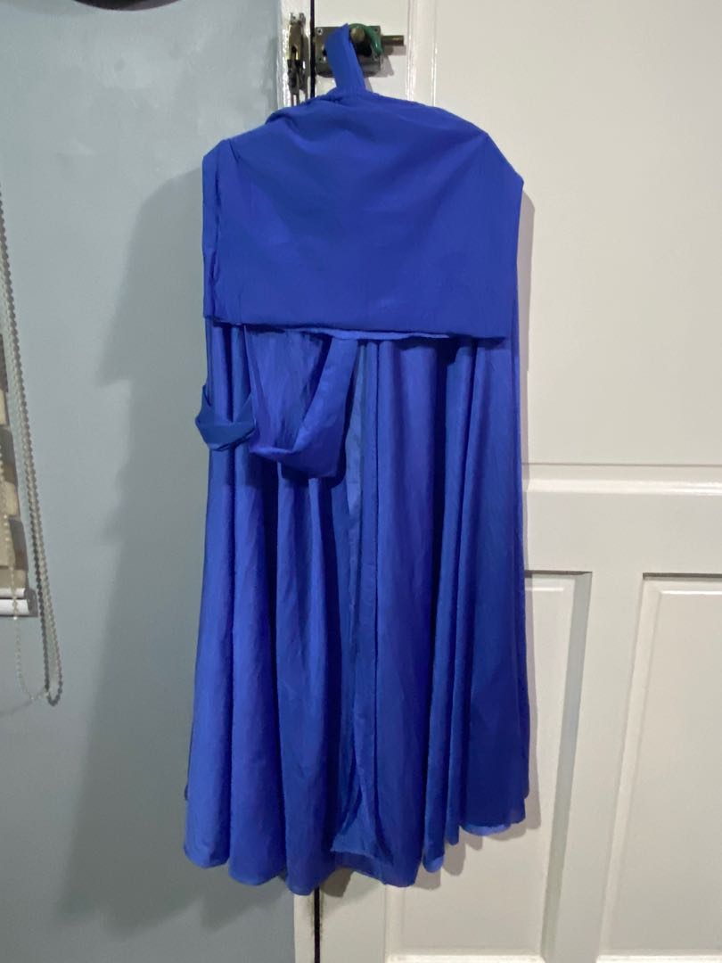 Dusty blue infinity gown, Women's Fashion, Dresses & Sets, Evening ...