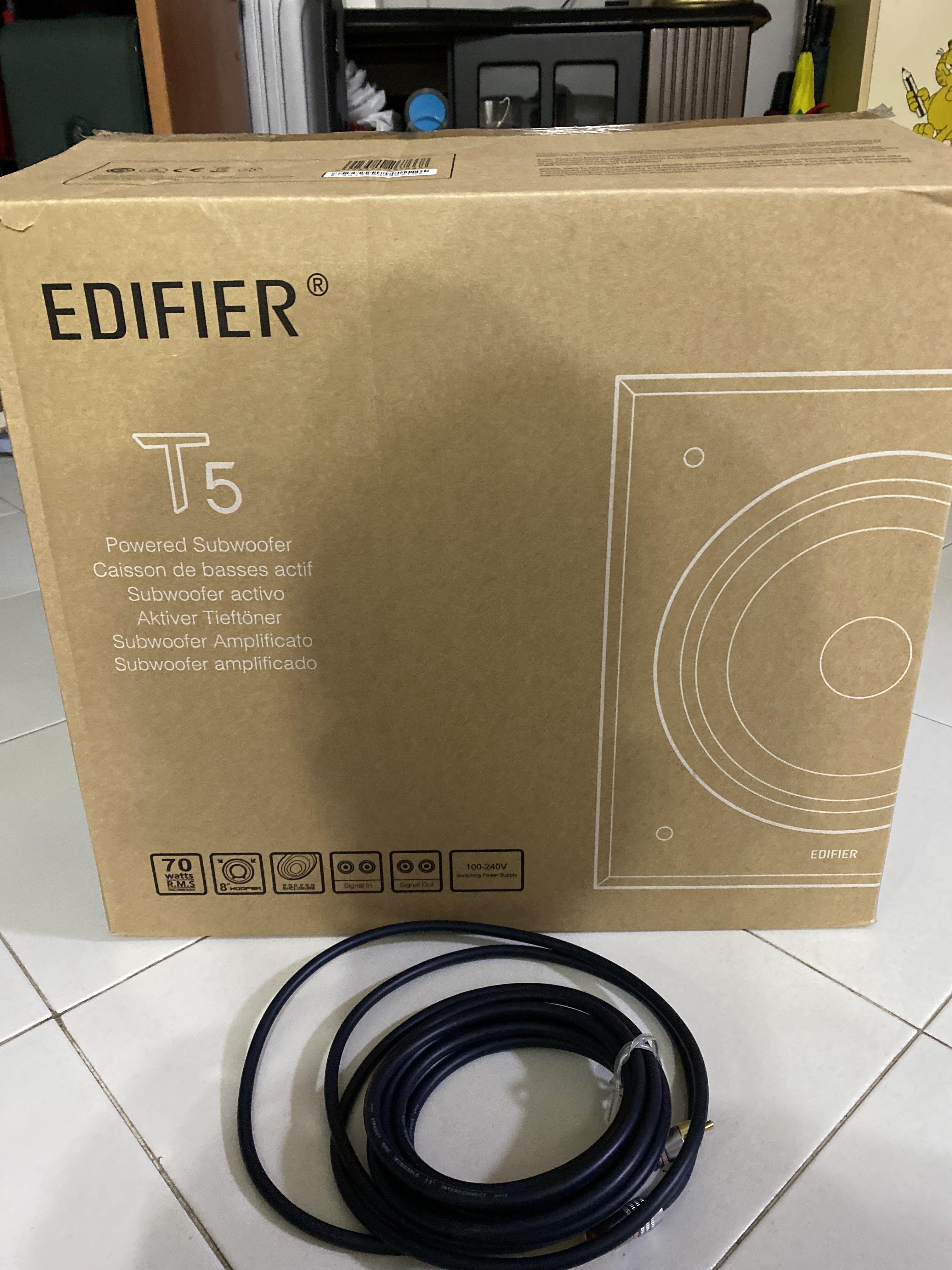 Edifier T5 Powered 8” Subwoofer, Audio, Soundbars, Speakers ...