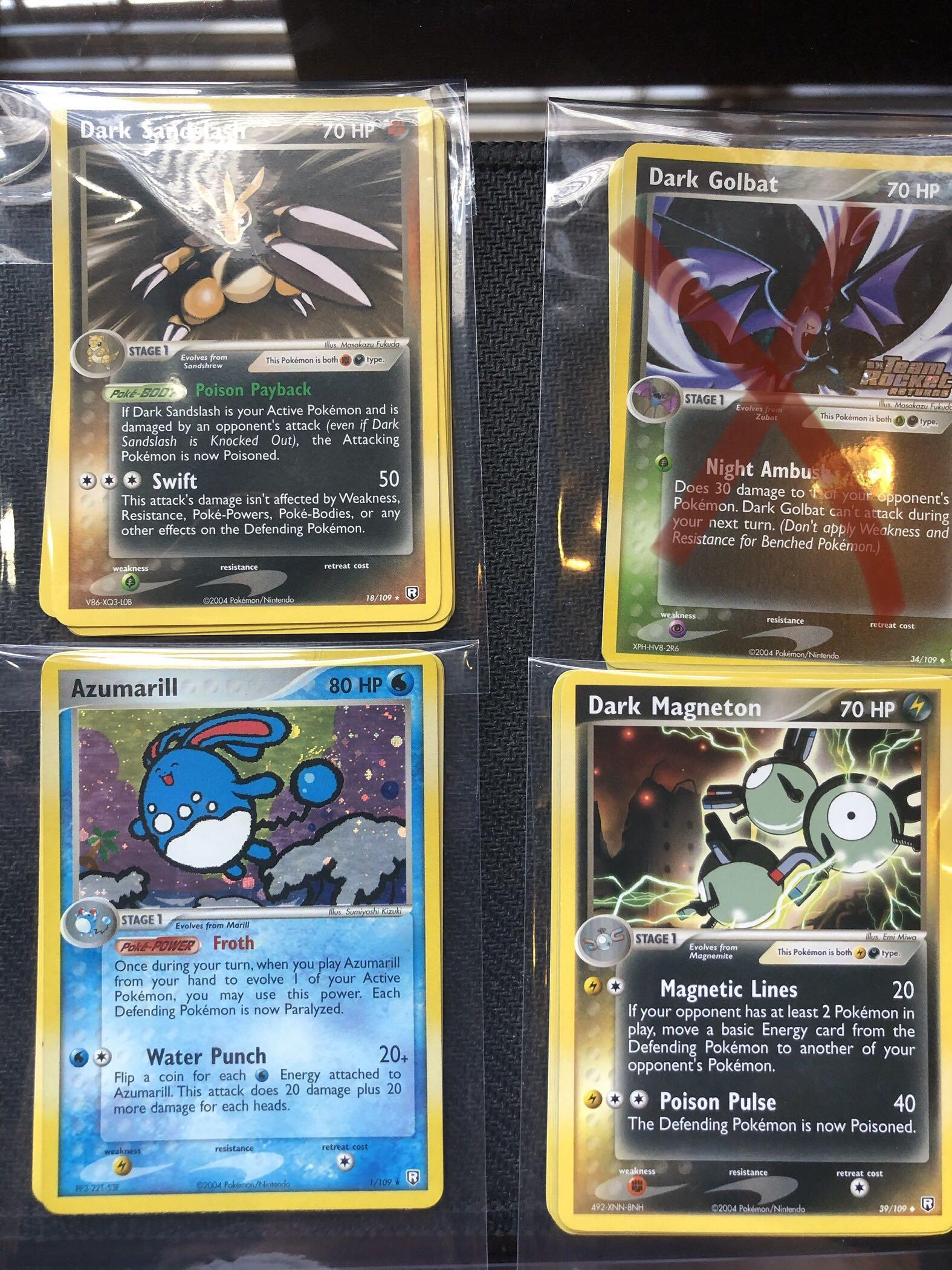 EX Team Rocket Returns - pack of random 6 cards Pokemon Cards/TCG ...