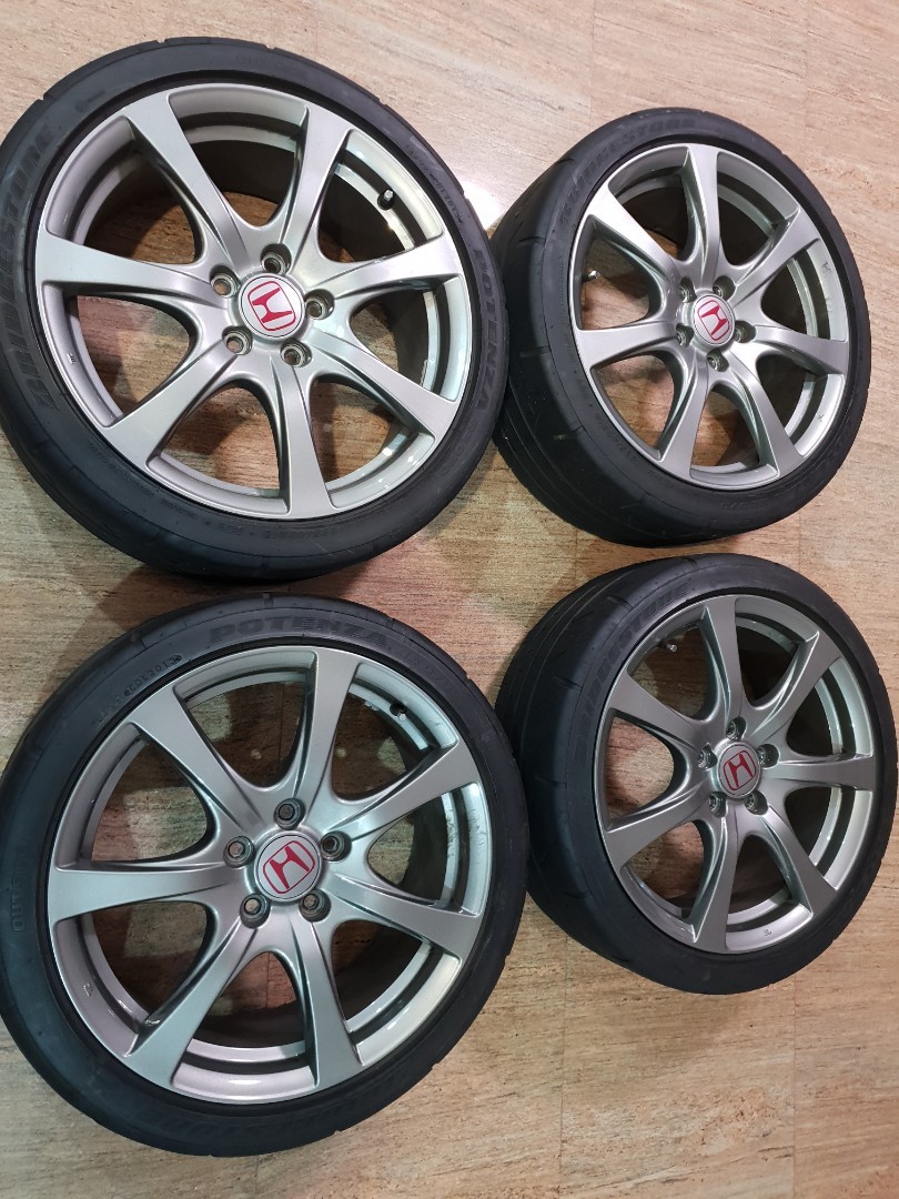 Fd2r stock rims, Car Accessories, Tyres & Rims on Carousell