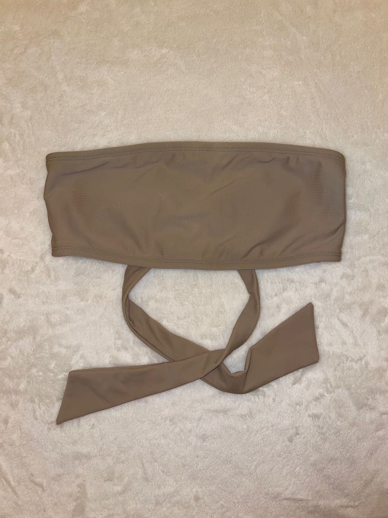 Float Beige Tube Swim Top, Women's Fashion, Swimwear, Bikinis ...