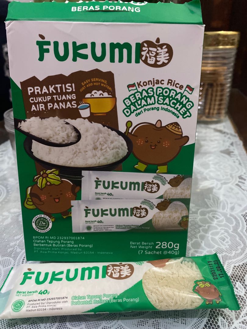 Fukumi konjac rice, Food & Drinks, Rice & Noodles on Carousell