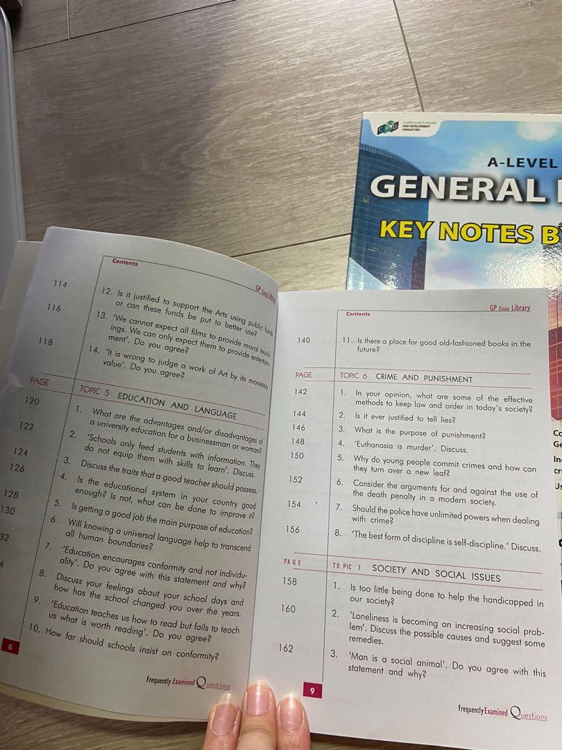 GP A-Level Essay Example Books, Hobbies & Toys, Books & Magazines ...