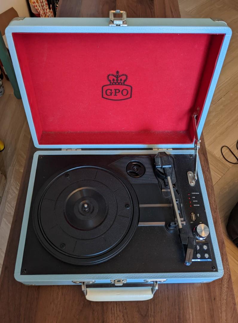 GPO Portable Record Player, Audio, Portable Music Players on Carousell