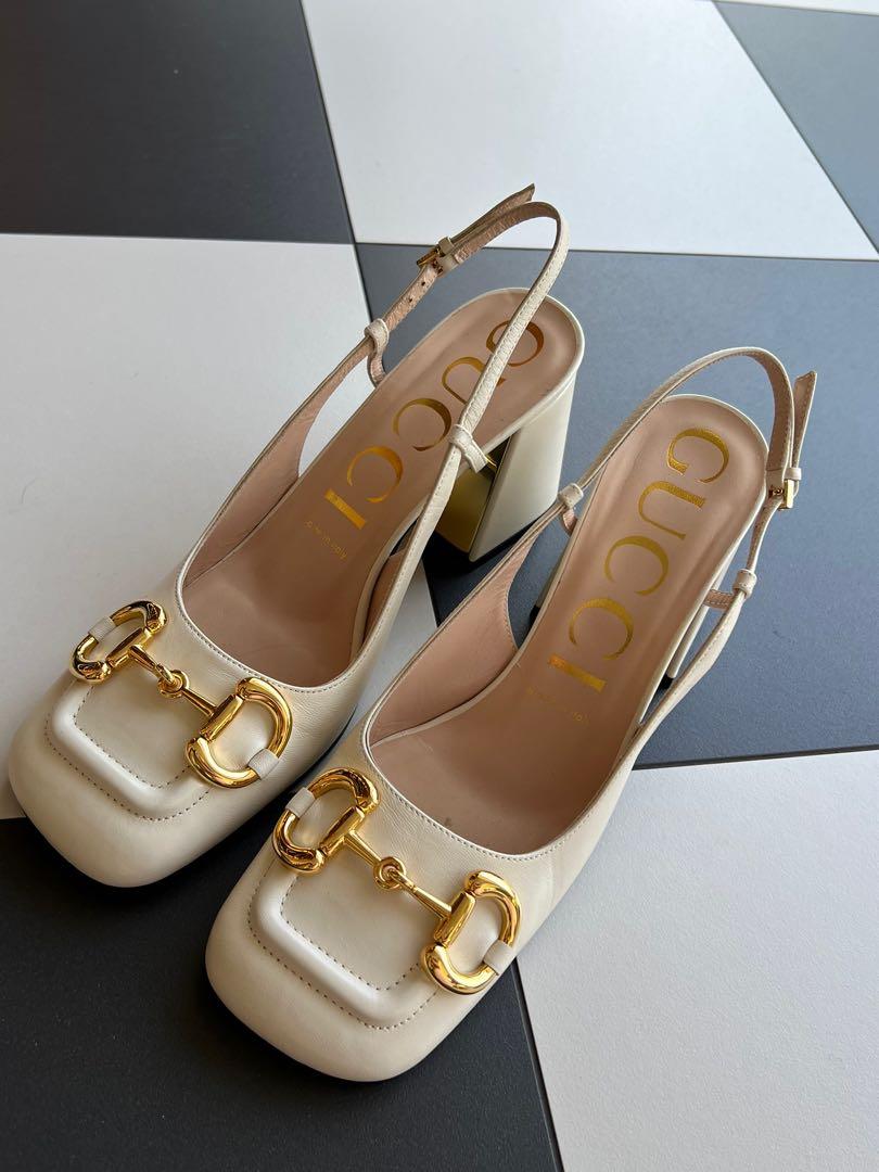 Gucci white heels, Women's Fashion, Footwear, Heels on Carousell