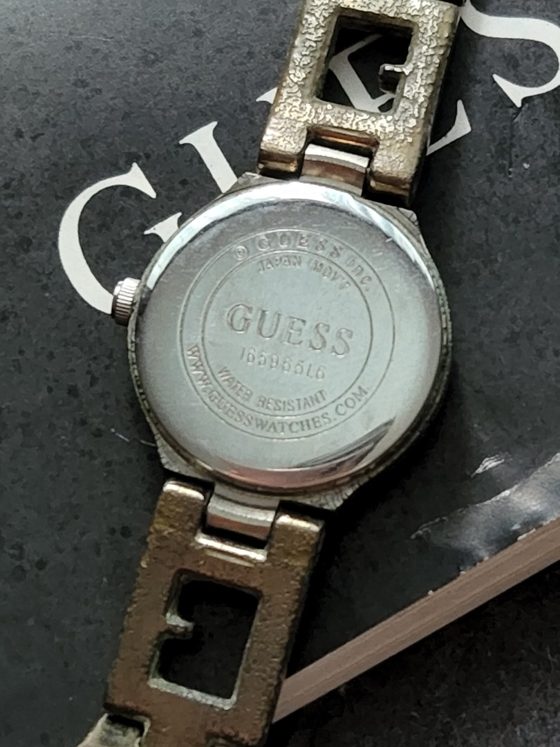 GUESS BRACELET WATCH-SILVER WITH GOLD ACCENTS, Women's Fashion, Watches ...