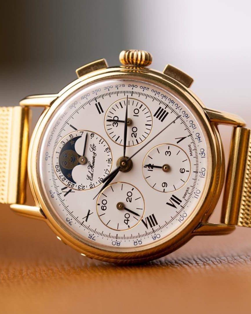 Heuer ed. Heuer chronograph moonphase lady size ref. 188.505, Luxury ...