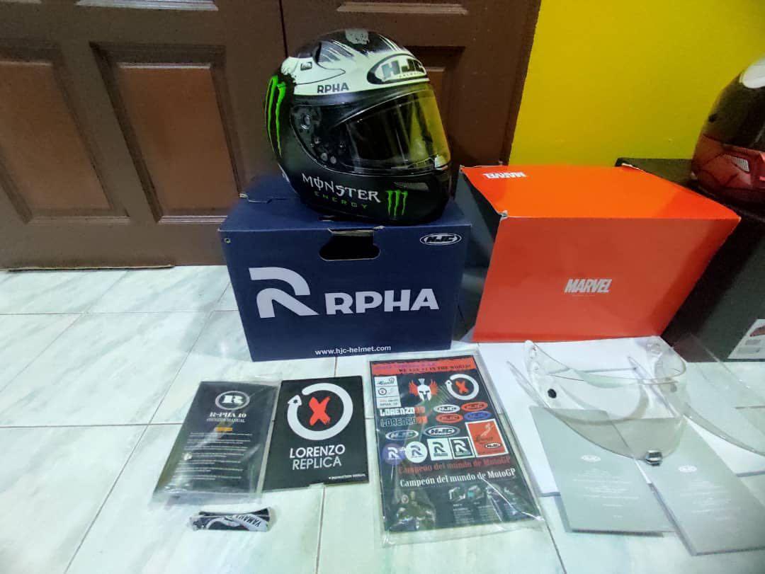 Hjc rpha 10 plus lorenzo replica II mc1 urgent, Auto Accessories on ...