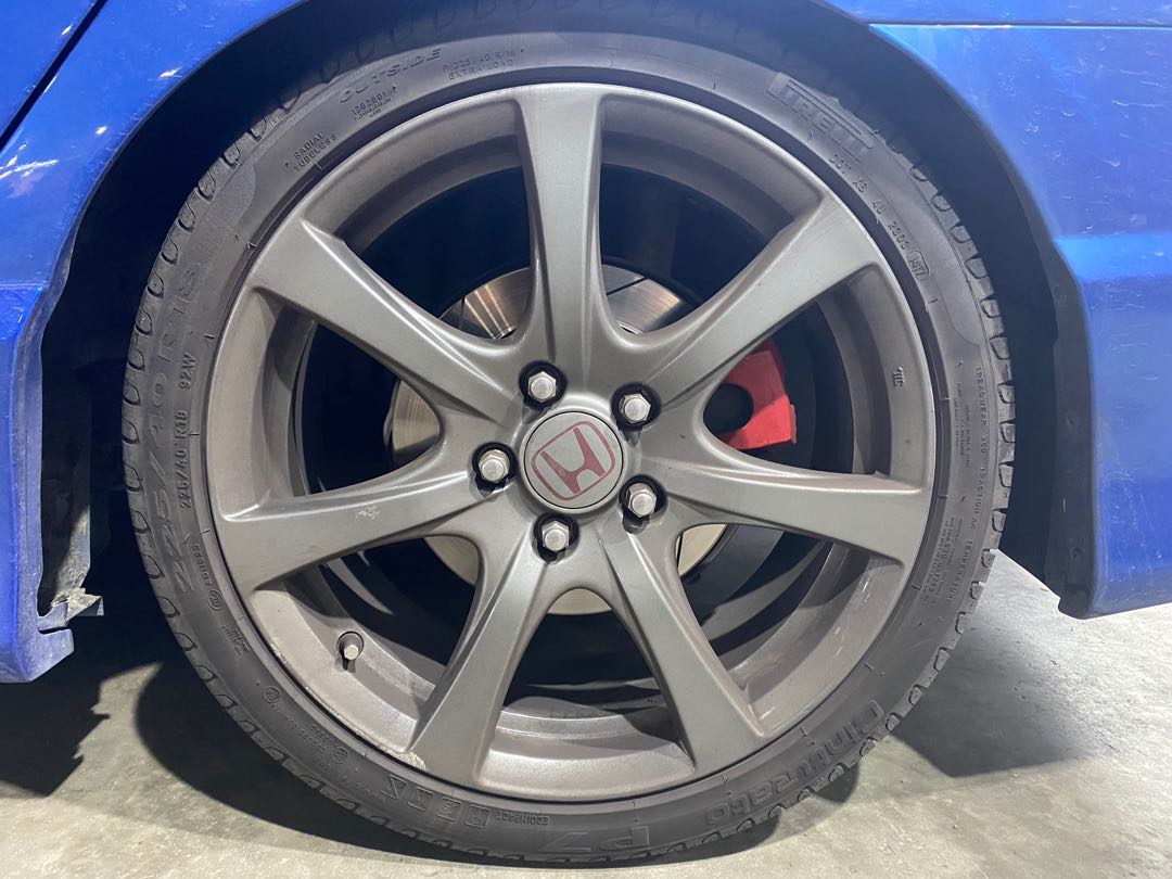 Honda Civic FD2R Type R Original Stock Rims, Car Accessories, Tyres ...