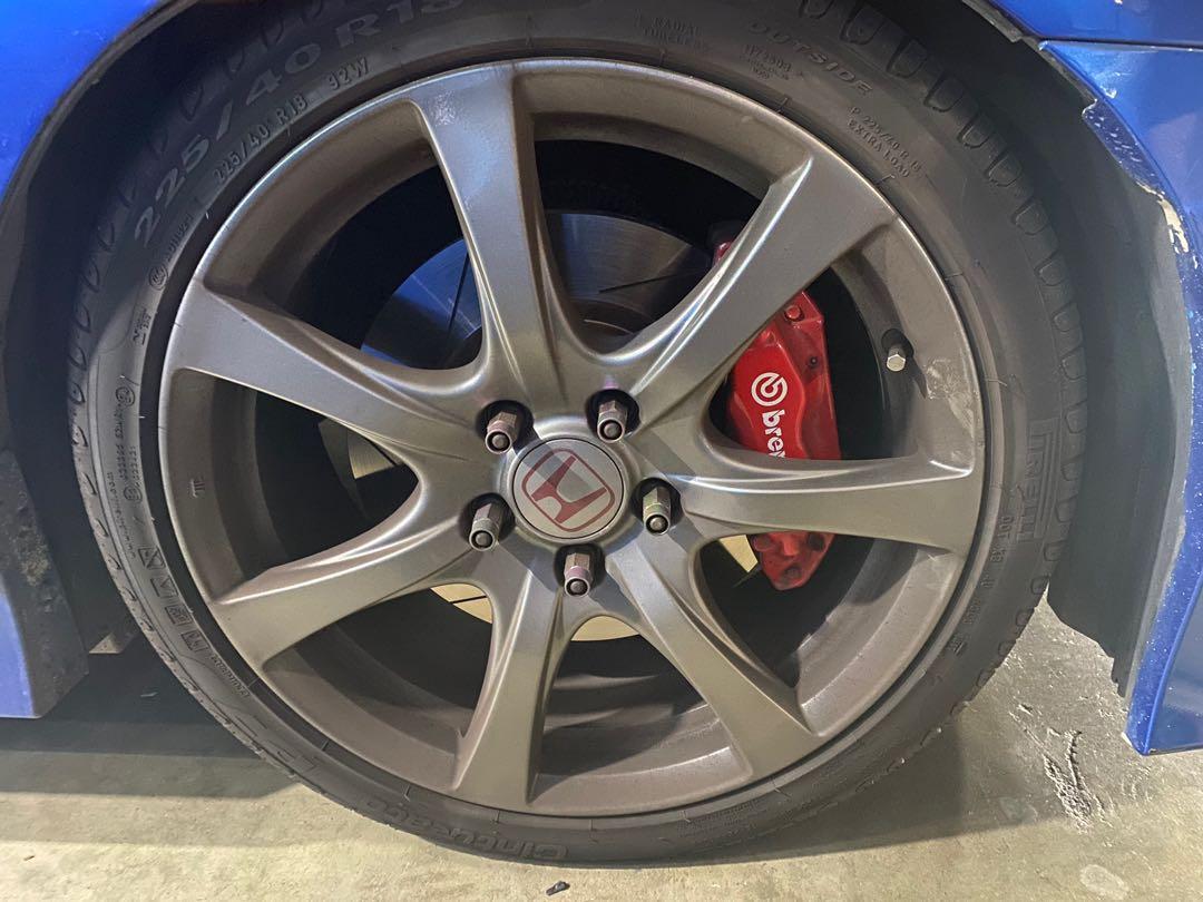Honda Civic FD2R Type R Original Stock Rims, Car Accessories, Tyres ...