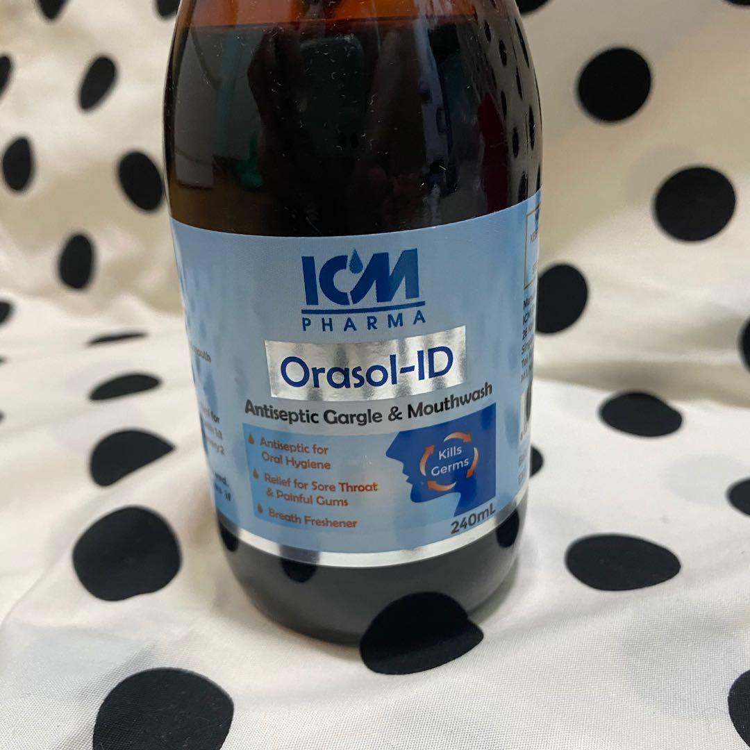 ICM PHARMA Orasol-Id Antiseptic Gargle And Mouthwash 240ml, Health & Nutrition, Medical Supplies ...