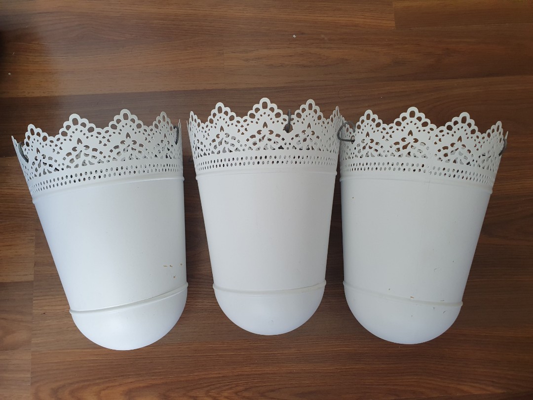 IKEA Samverka hanging pots, Furniture & Home Living, Home Decor, Other ...