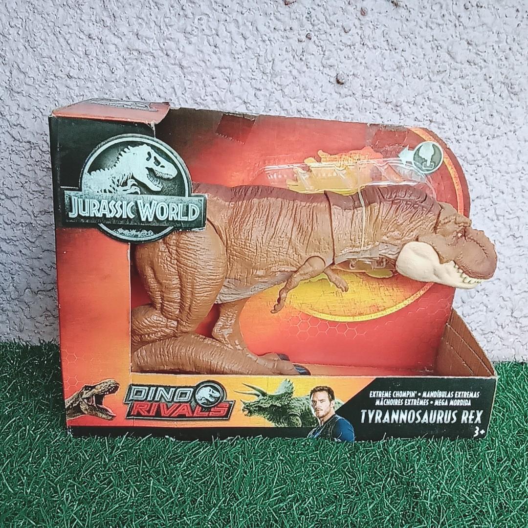 Jurassic World Dino Rivals Tyrannosaurus Rex Extreme Chompin, Dinosaur ...