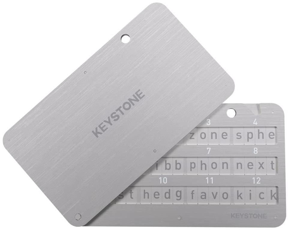 Keystone Tablet - 304 Steel Mnemonic Tablet, Seed Backup, Bitcoin ...