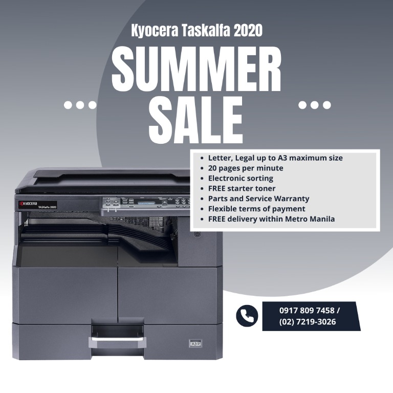 Kyocera A3 Xerox Copier - Digital Photocopier for Business & Office ...