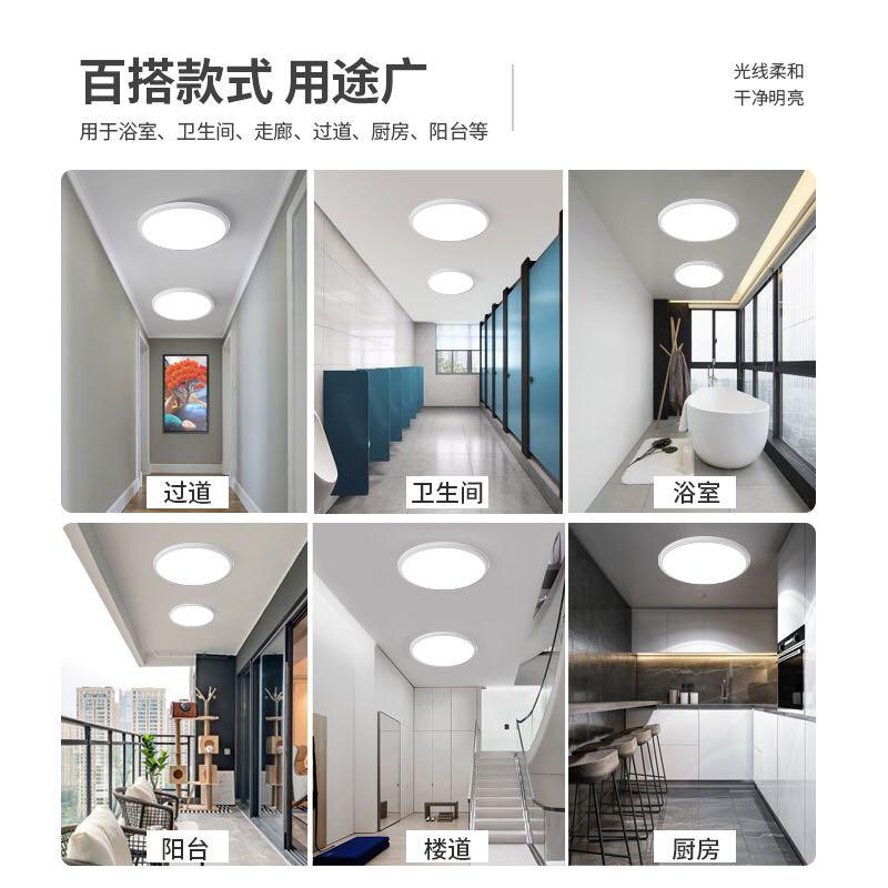 LED Ceiling Light 20cm 12W White light White rim, Furniture & Home ...