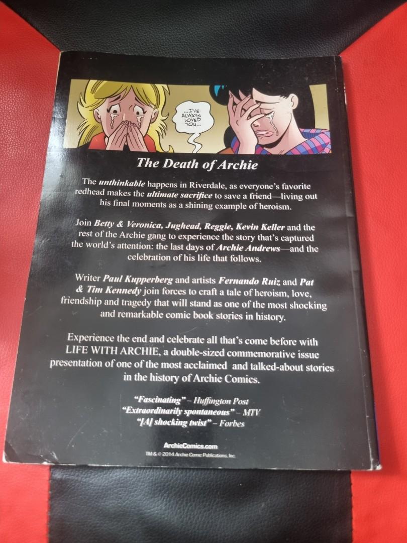Life with Archie#36 - Death of Archie - double sized commemorative ...