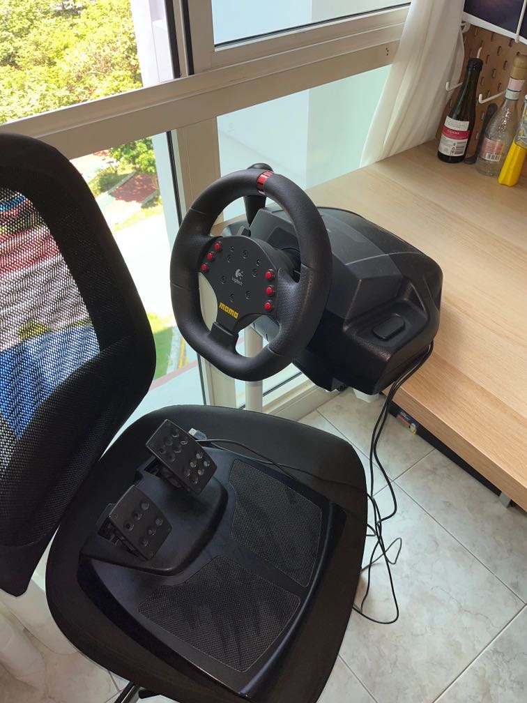 Logitech MOMO Racing Wheel (Force feedback), Video Gaming, Gaming ...