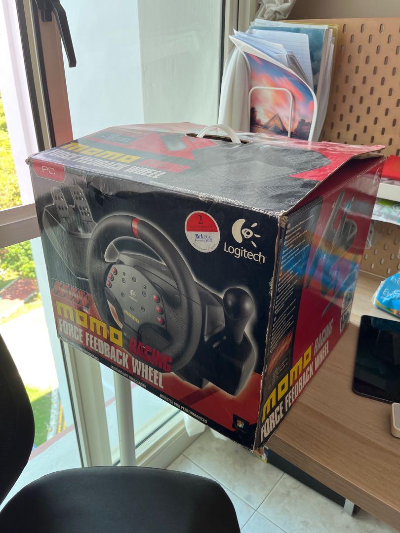 Logitech MOMO Racing Wheel (Force feedback), Video Gaming, Gaming ...