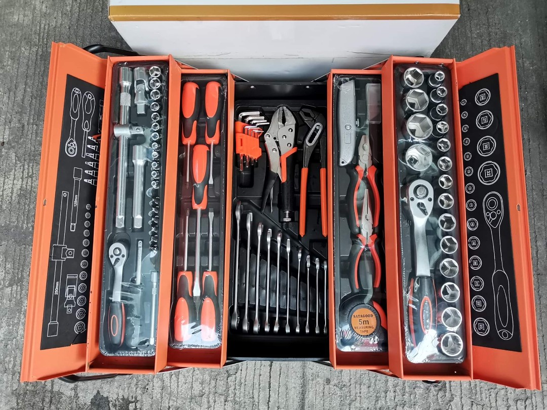 Makute 85pcs Tools Set with Metal Box, Commercial & Industrial ...
