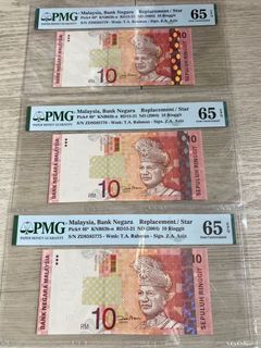 Malaysia 6 series RM10 with PMG grading., Hobbies & Toys, Memorabilia ...