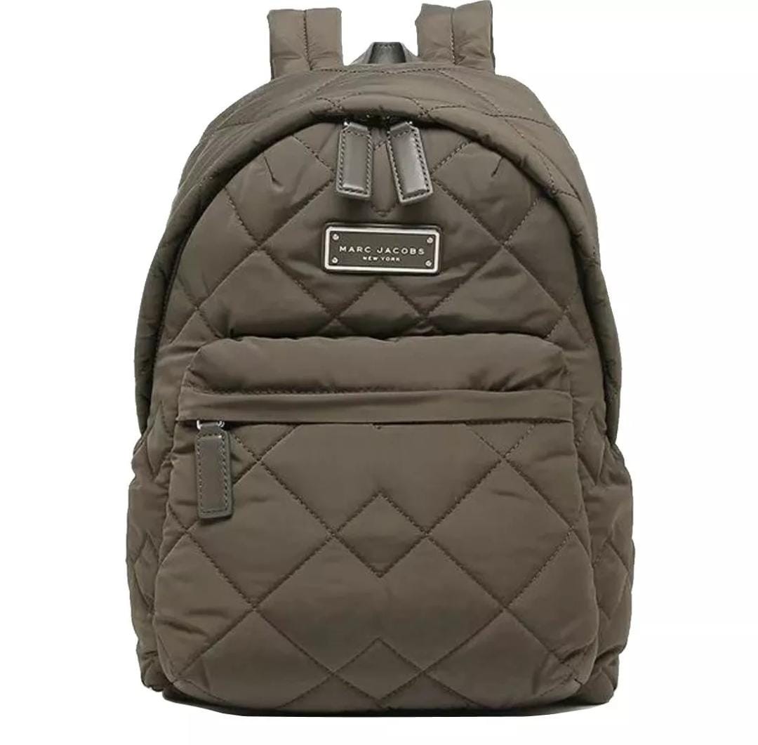 Marc Jacob Quilted Large Backpack (Dark Grey), Women's Fashion, Bags ...